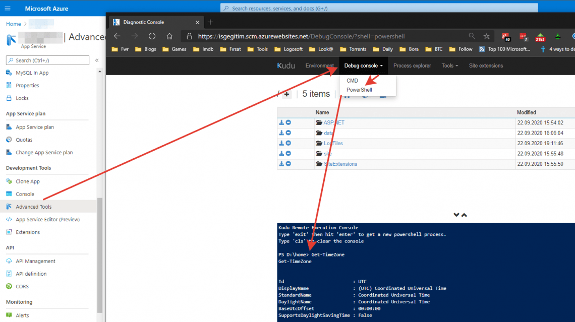 Azure App Service Time Zone Güncelleme – Bora Arat Kişisel Web Blogu